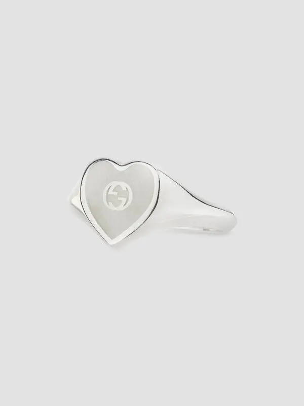 Gucci Sterling Gg Signet Ring