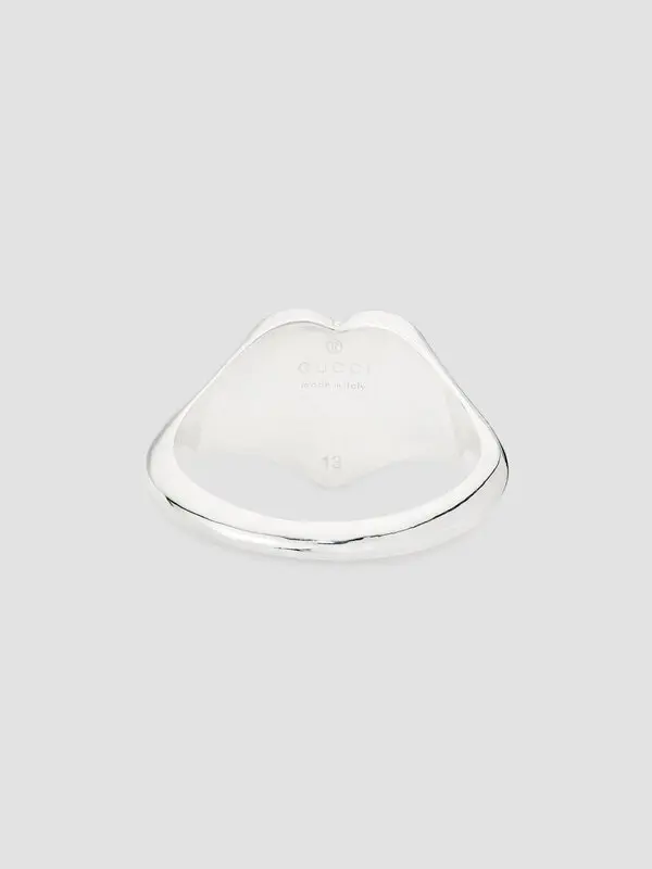 Gucci Sterling Gg Signet Ring