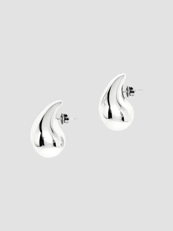 Bottega Veneta Sterling Teardrop Earrings - Silver