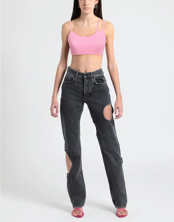 VICOLO Knitted Crop Top - Pink
