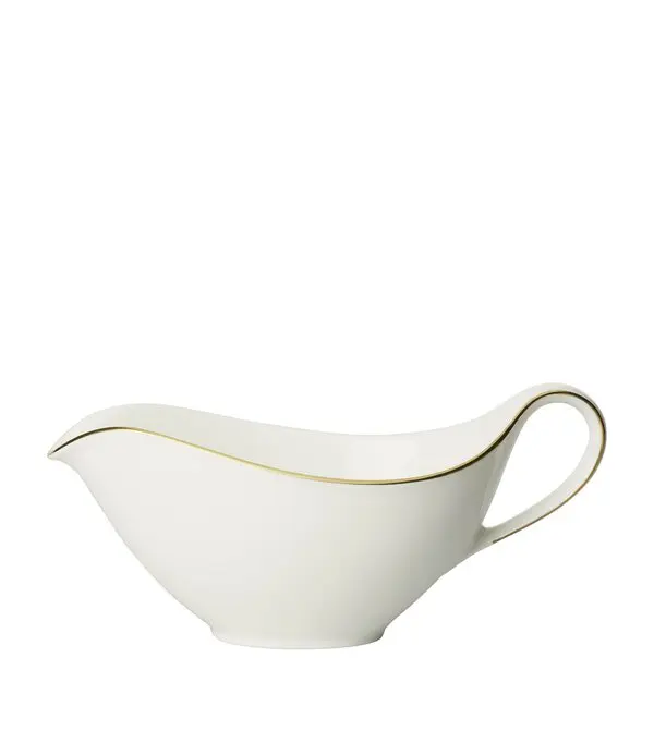 VILLEROY & BOCH Anmut Gold Sauce Boat - White