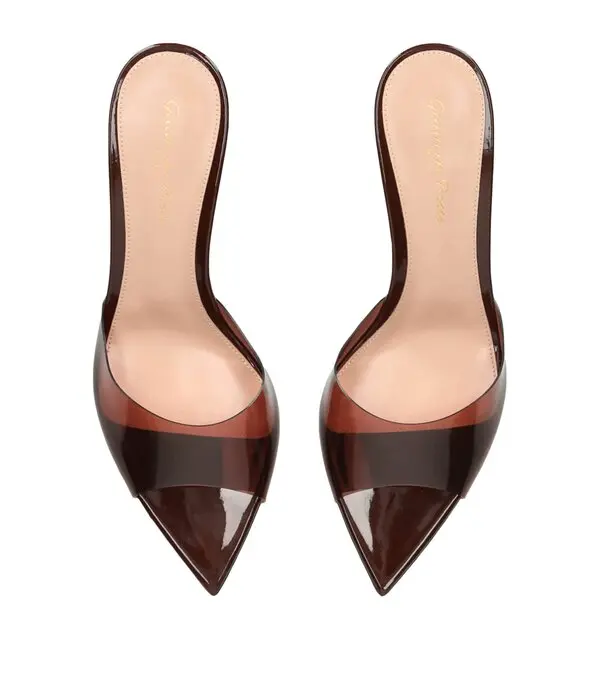 GIANVITO ROSSI Glass Vernice Heeled Mules