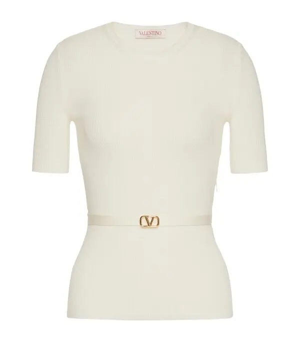 Valentino Garavani Wool Belted Sweater