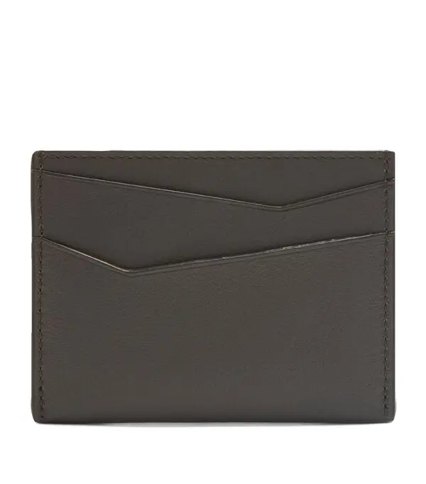 Loewe Leather Puzzle Card Holder - Grey