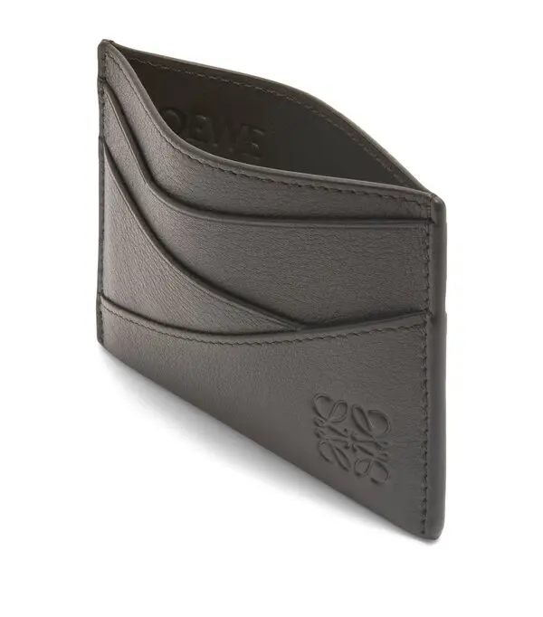 Loewe Leather Puzzle Card Holder - Grey