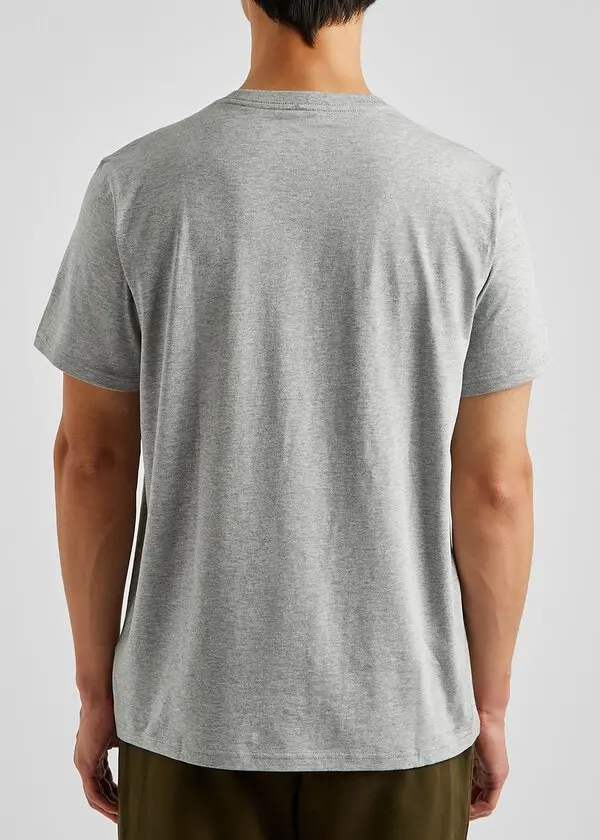 Polo Ralph Lauren Logo-embroidered Cotton T-shirt - Grey