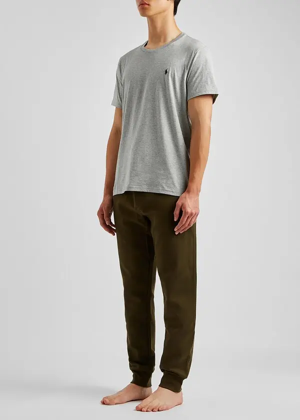 Polo Ralph Lauren Logo-embroidered Cotton T-shirt - Grey