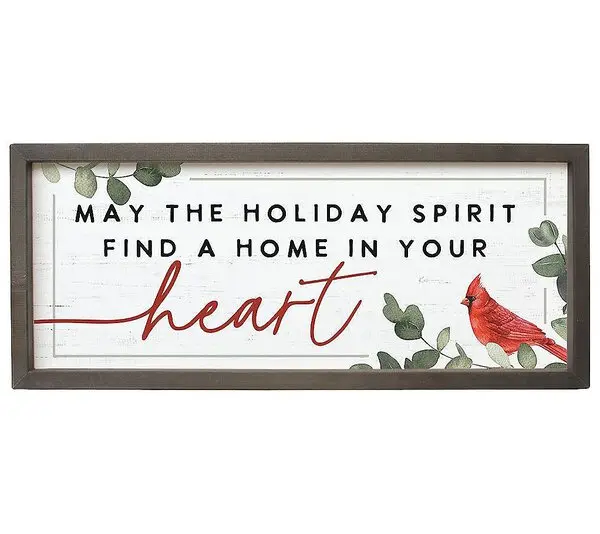 SINCERE SURROUNDINGS 24' Holiday Spirit, Farmho Use Frame - One-color