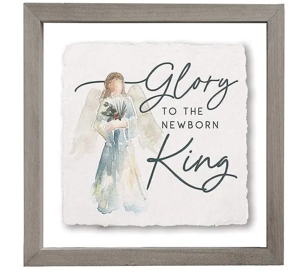 SINCERE SURROUNDINGS 10' Glory King Angel, Floa Ing Frame Art - One-color