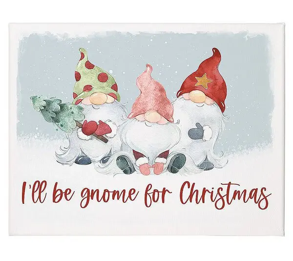 SINCERE SURROUNDINGS 17' Gnome For Christmas, W Apped Canvas - One-color