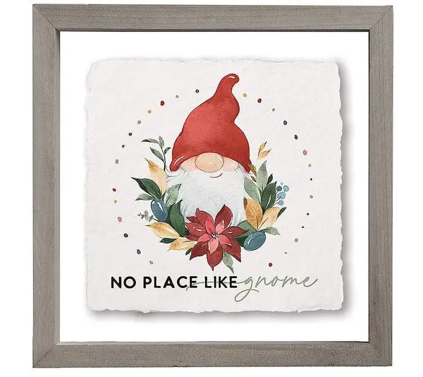 SINCERE SURROUNDINGS 10' Place Like Gnome, Floa Ing Frame Art - One-color