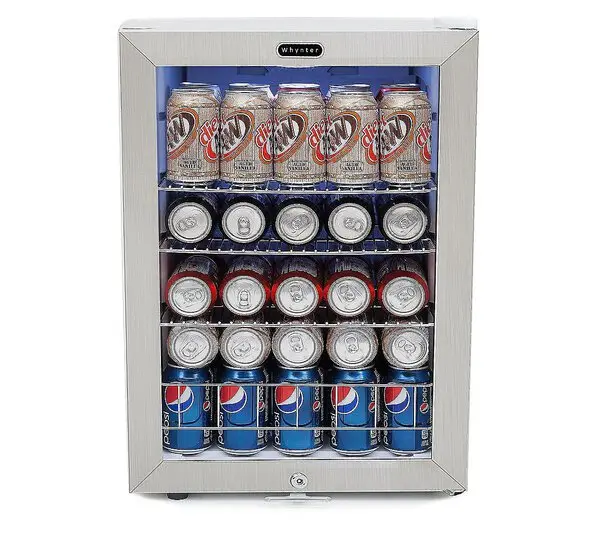 WHYNTER 90-can Beverage Refrigerator With Lock - One-color