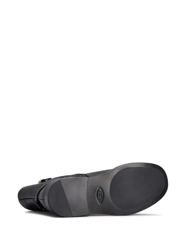 TOD'S T Timeless Leather Ankle Boots - Black
