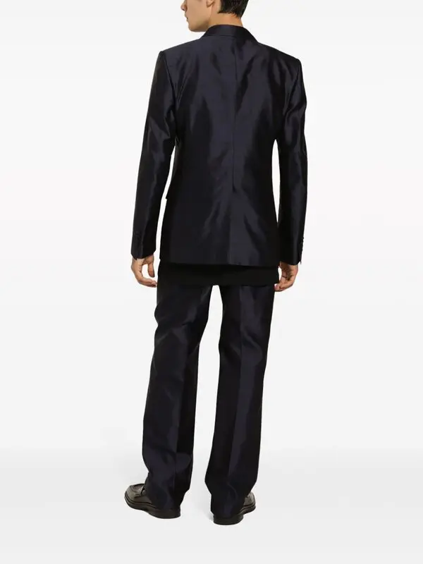 Dolce & Gabbana Double-breasted Silk Suit Jacket