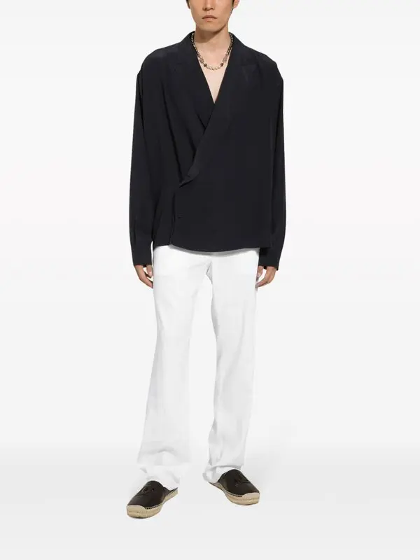 Dolce & Gabbana Wrap Silk Shirt