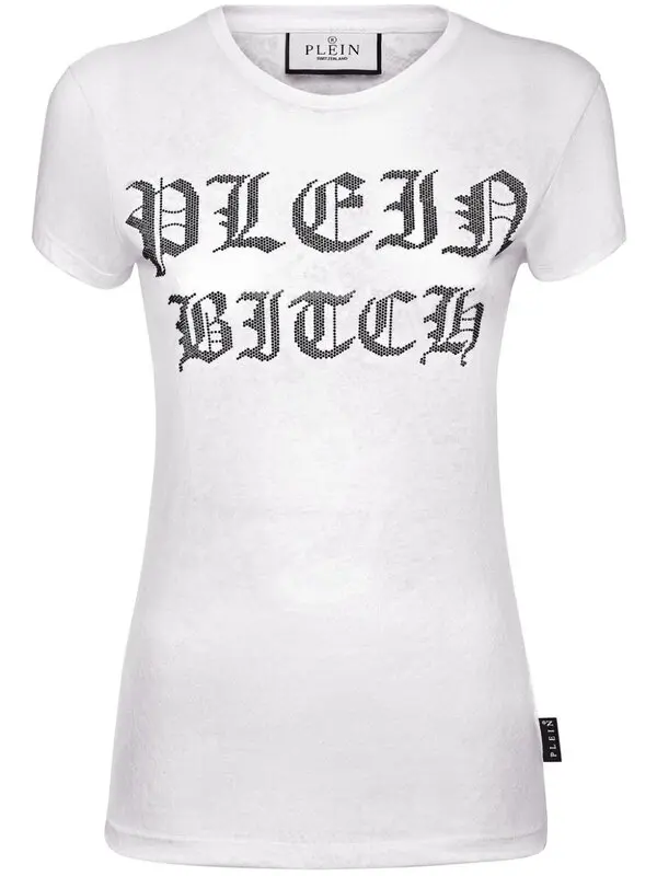 Philipp Plein Crystals-embellished T-shirt - White