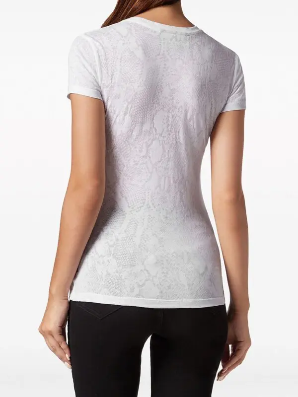 Philipp Plein Crystals-embellished T-shirt - White
