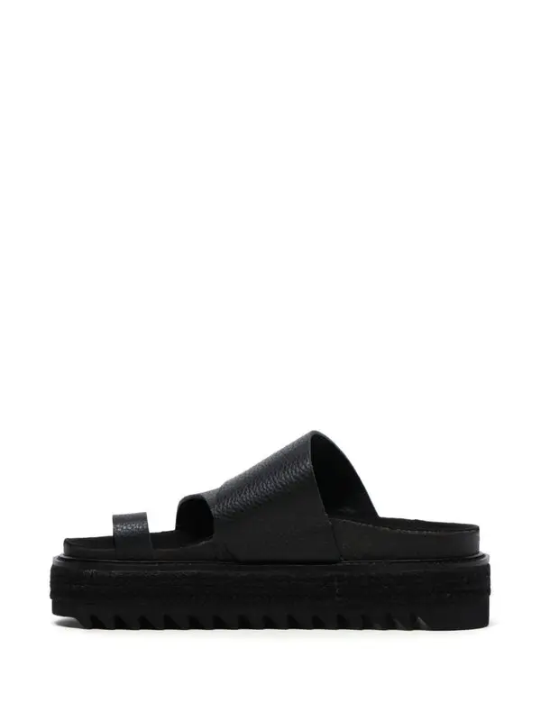 Y’s Crossover-strap Leather Slides