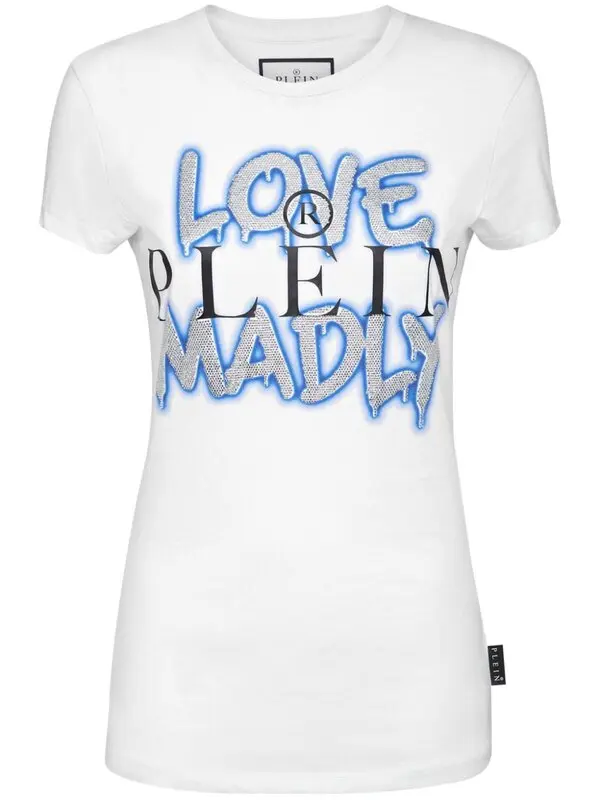 Philipp Plein Pure Crystals-embellished T-shirt - White
