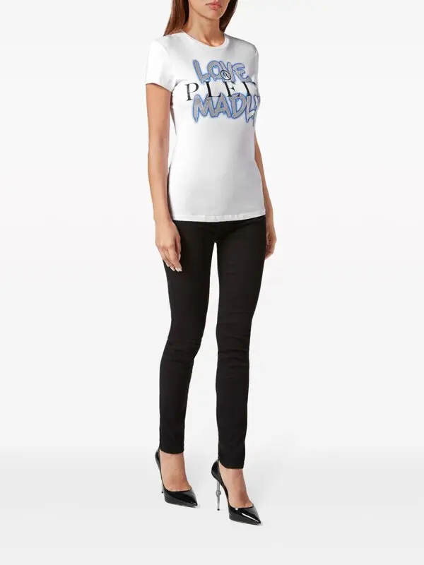 Philipp Plein Pure Crystals-embellished T-shirt - White