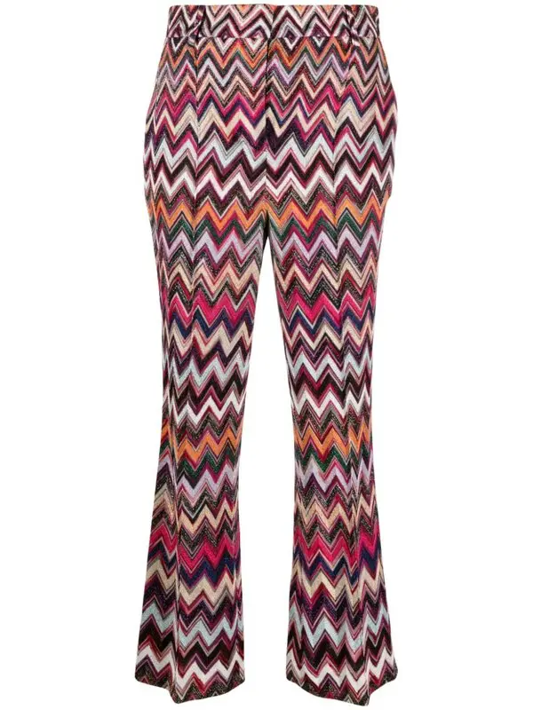 Missoni Zigzag Lurex Trousers - Pink