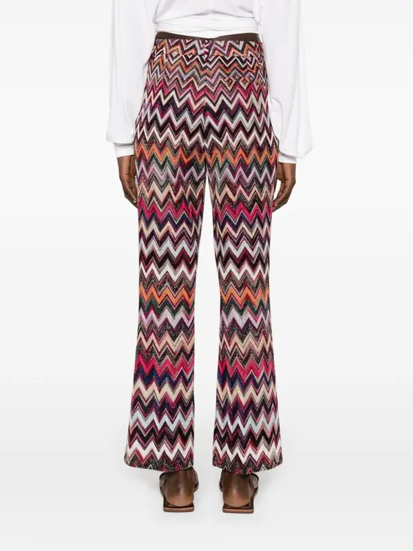 Missoni Zigzag Lurex Trousers - Pink