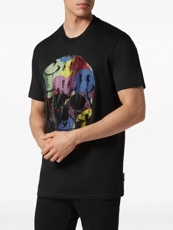 Philipp Plein Smile-print Cotton T-shirt