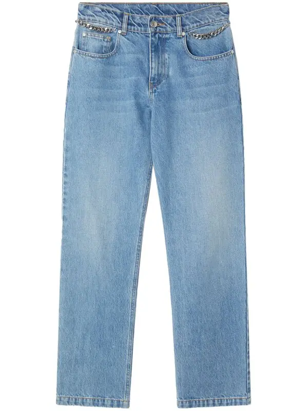 Stella McCartney Falabella Chain Straight-leg Jeans