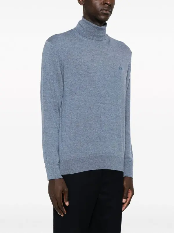 Etro Pegaso-embroidered Roll-neck Jumper