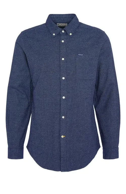 Barbour Bannock Check Print Cotton Button-down Shirt
