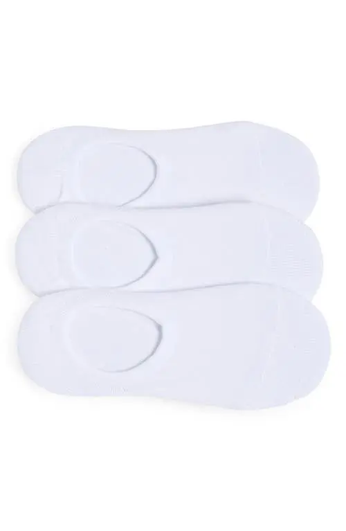 Nordstrom 3-pack No-show Socks - White