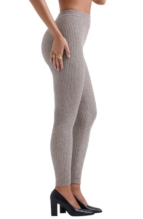 House Of Cb Rosmina Sweater Knit Wool Rib Leggings