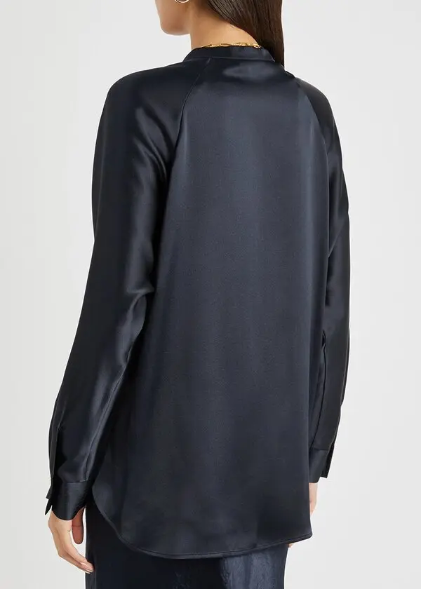 Vince Silk Blouse - Navy