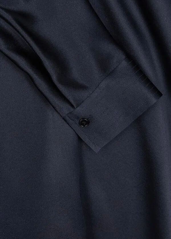 Vince Silk Blouse - Navy