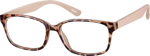Zenni Rectangle Full Rim Eyeglasses - Tortoiseshell