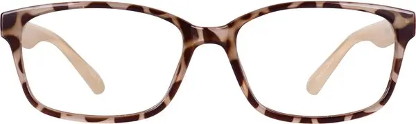 Zenni Rectangle Full Rim Eyeglasses - Tortoiseshell