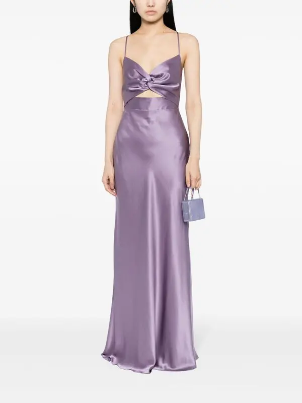 Michelle Mason Twisted-bodice Gown