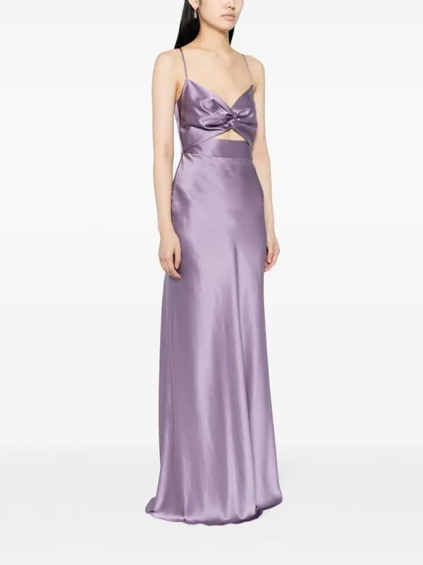 Michelle Mason Twisted-bodice Gown