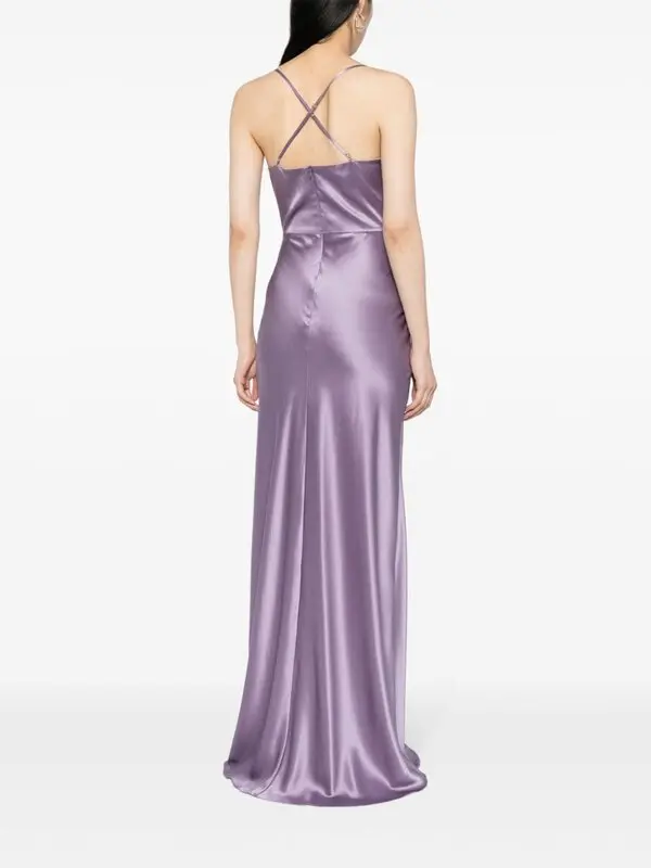 Michelle Mason Twisted-bodice Gown