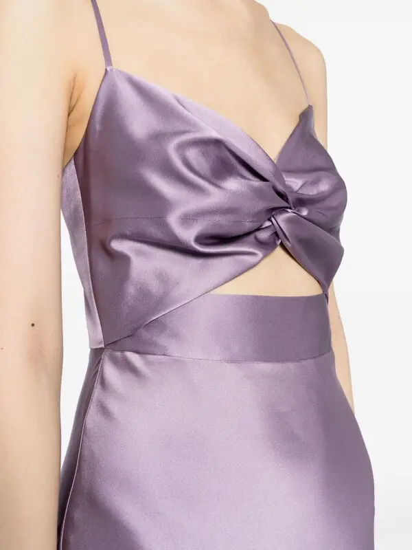 Michelle Mason Twisted-bodice Gown