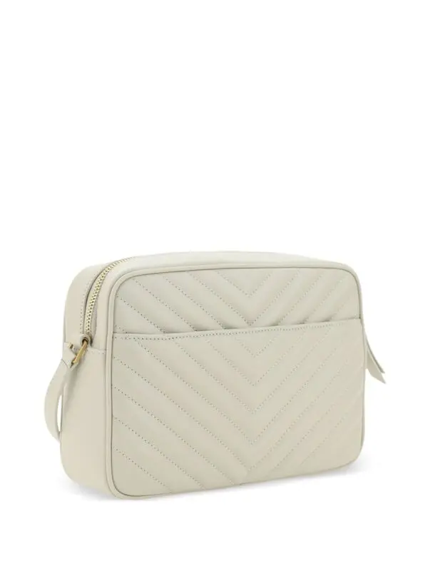 Saint Laurent Lou Quilted Shoulder Bag - Neutrals