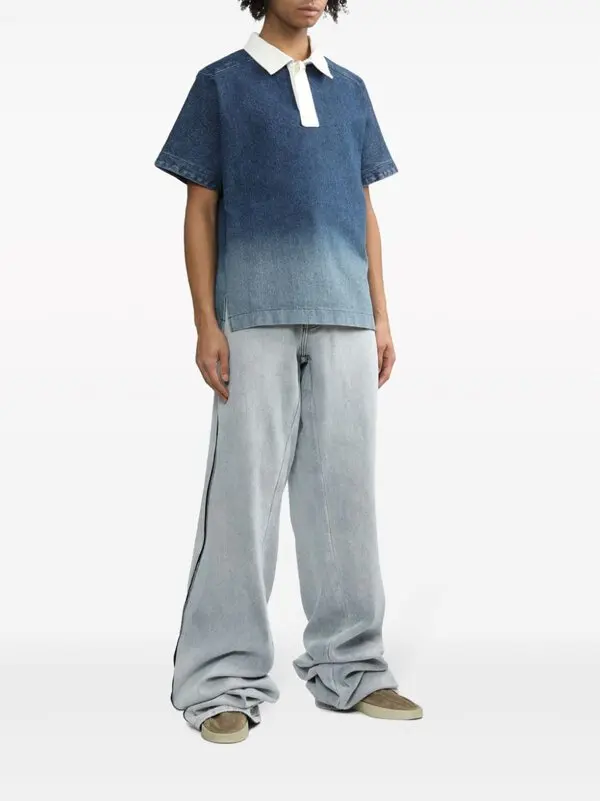 MAISON MARGIELA Contrasting-border Straight-leg Trousers