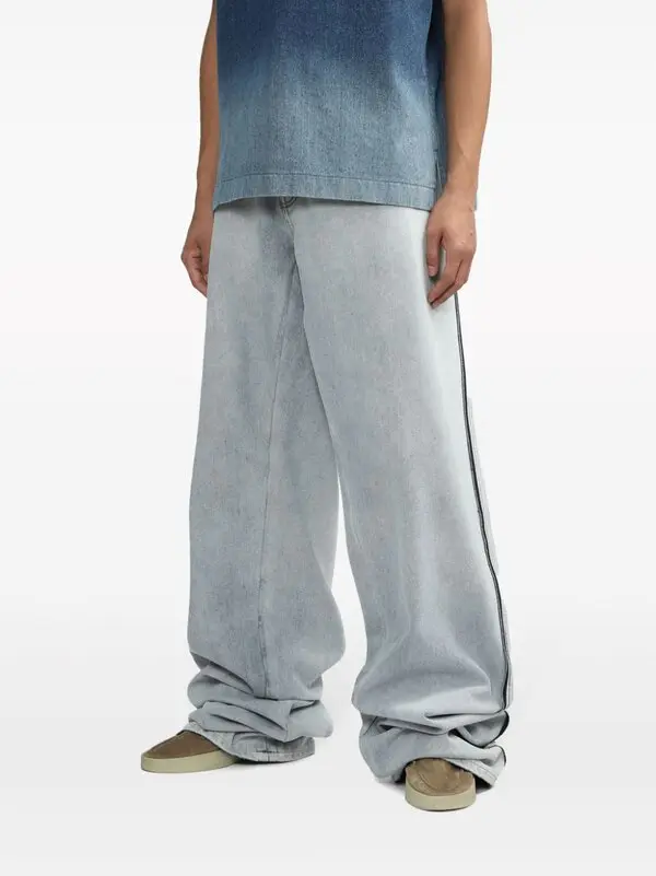 MAISON MARGIELA Contrasting-border Straight-leg Trousers