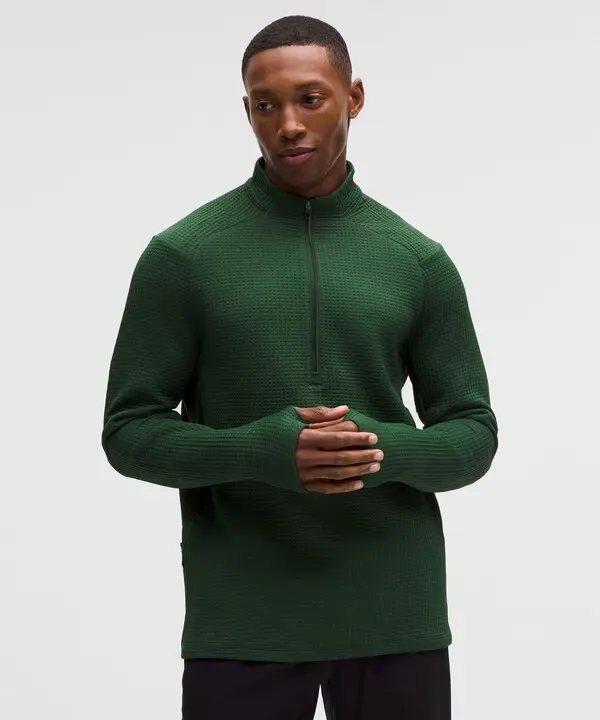 Lululemon Waffle-knit Half Zip - Ivy Grove