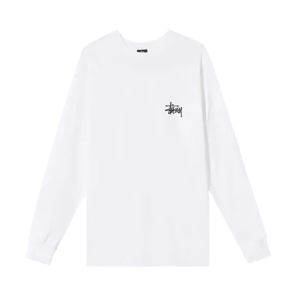 StÜssy Basic Long-sleeve Tee - White