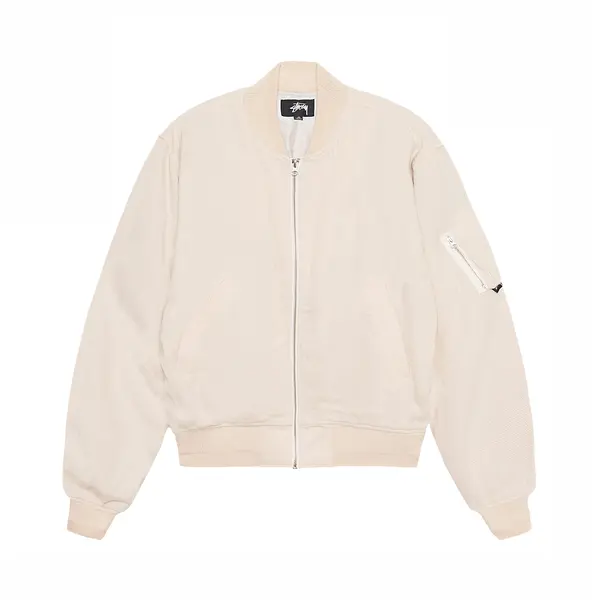 StÜssy Linen Beach Bomber