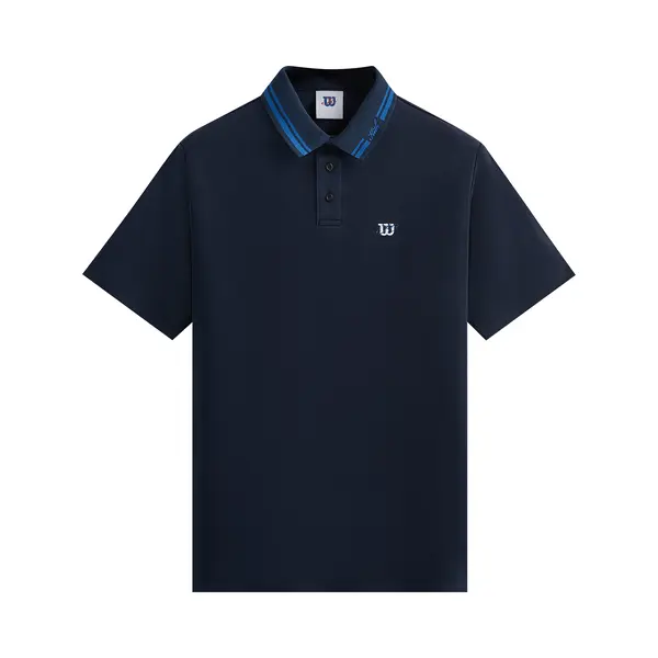 Kith For Wilson Tipped Polo - Blue