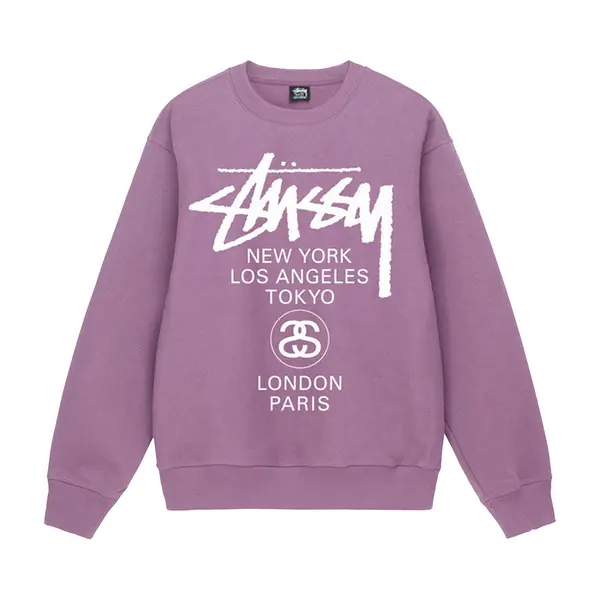 StÜssy World Tour Crew - Purple