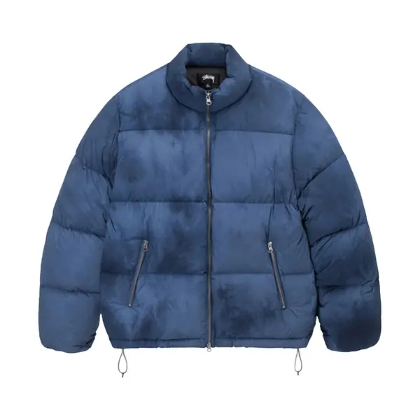 StüSsy Recycled Nylon Down Puffer - Blue | Editorialist