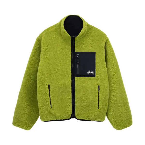 StÜssy Sherpa Reversible Jacket - Green